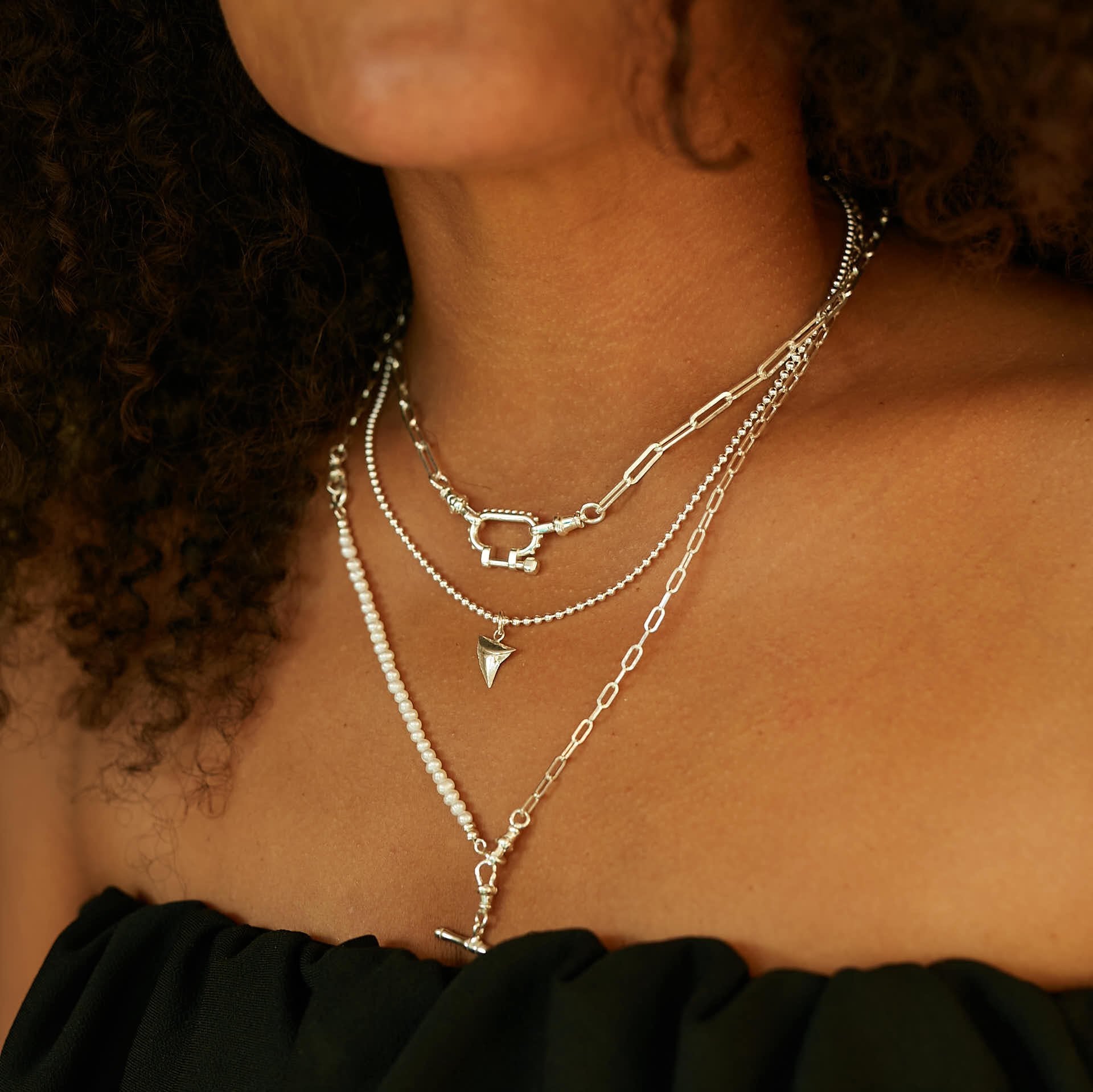 Ball Chain Necklace – Elle Aime Jewelry